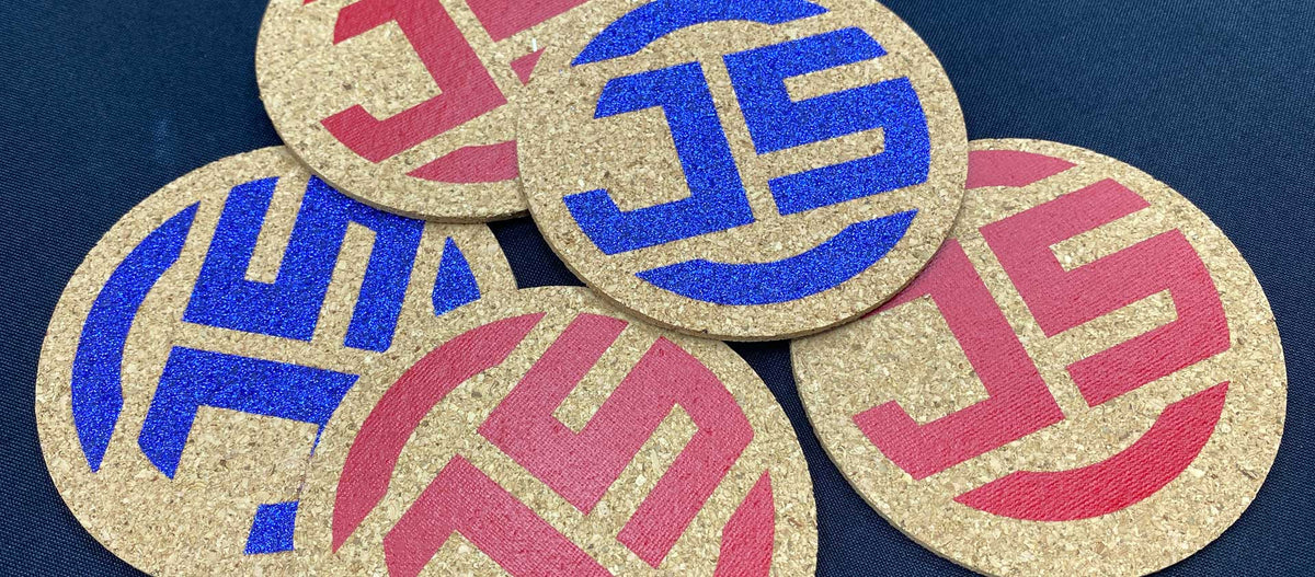 Make Your Own Coasters | Triton Vinyl on Cork - ColDesi